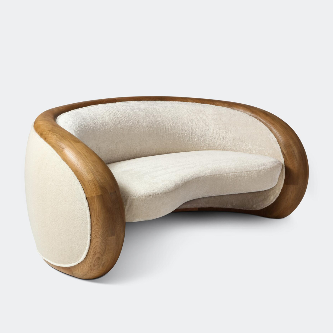 Eclipse Modern Sofa – Solid Wood & Linen Fabric | 14,500 AED