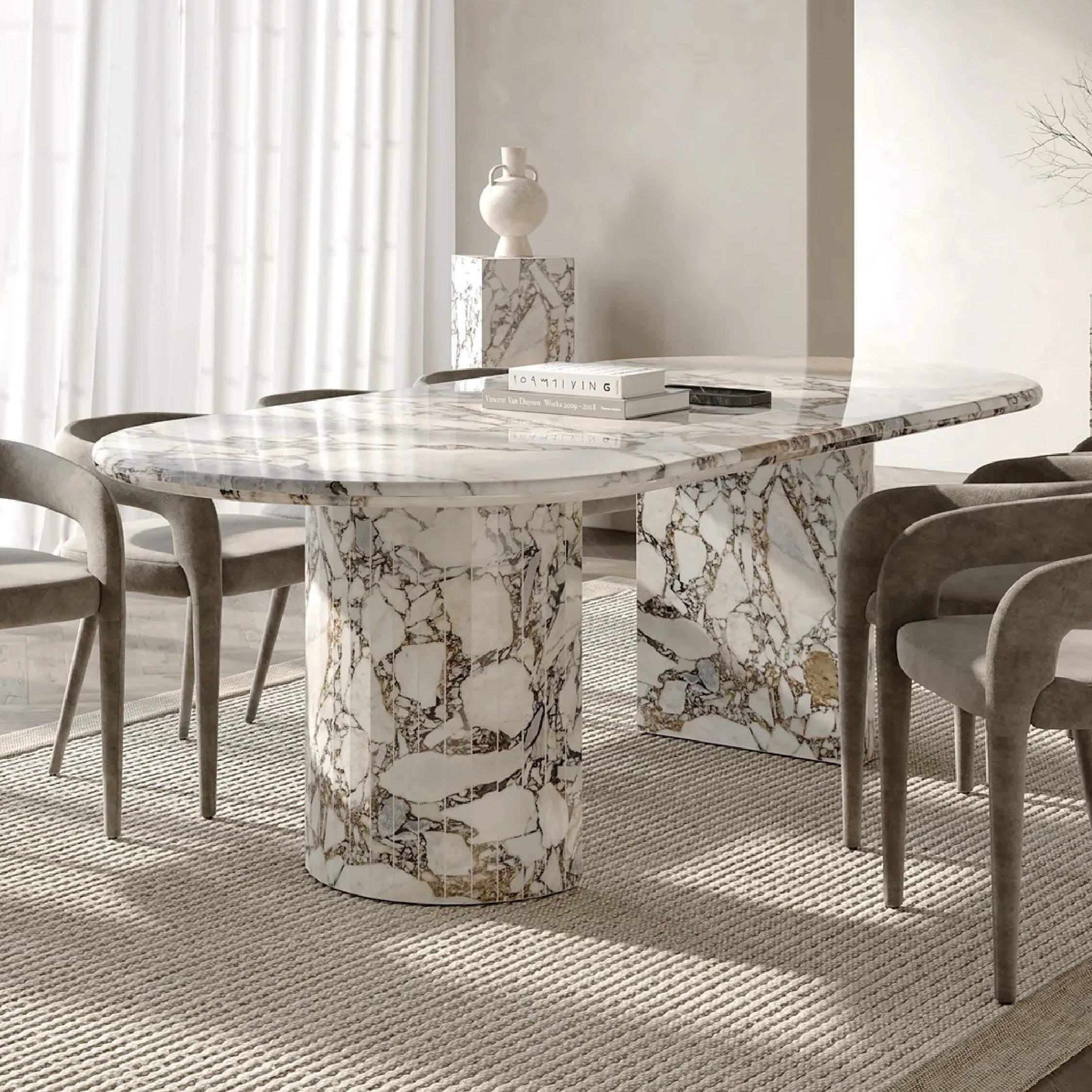 Kurah marble Dining Table | Buy Online in UAE